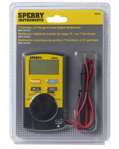 200mV/2/20/200/1000 VAC/VDC V Digital Multimeter - No. DM2A - Whitehead ...
