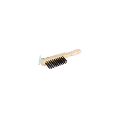 Steel Wire Scratch Brush with Scraper 4 X 11 Rows - No. 11380 ...