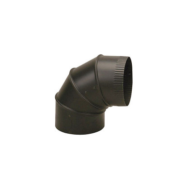 8" Adjustable 90 Degree Elbow. Steel, Black - No. BM0016 - Whitehead ...