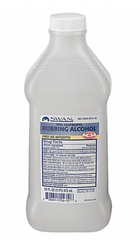 Rubbing Alcohol, 16 oz Plastic Bottle - No. S0848-4V - Whitehead ...