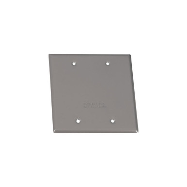 Two Gang Weatherproof Square Blank Cover - No. 14340 - Whitehead ...