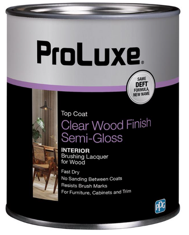 Clear Brushing Lacquer Wood Finish, Semi Gloss, Qt - No. PLX011/04 ...