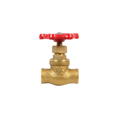 1/2" Sweat Stop Valve, Brass, Low Lead - No. 105-503NL - Whitehead ...