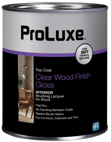 Clear Brushing Lacquer Wood Finish, Gloss, Qt - No. 01004 - Whitehead ...