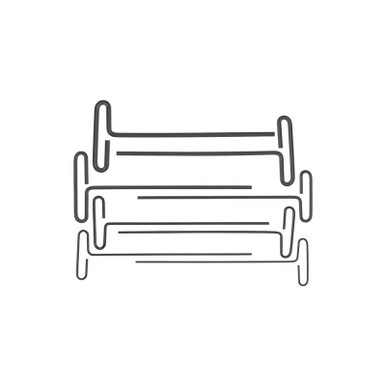 8 Piece 6" Loop T-Handle Hex Wrench ProGuard Finish - No. 15432 ...