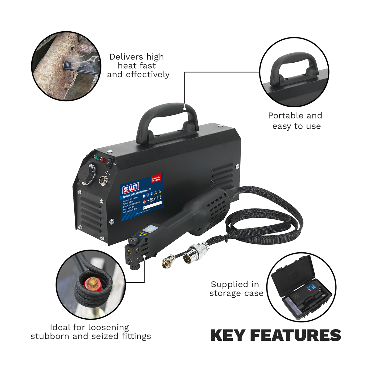 Induction Heater 2000W | VS230 | Sealey