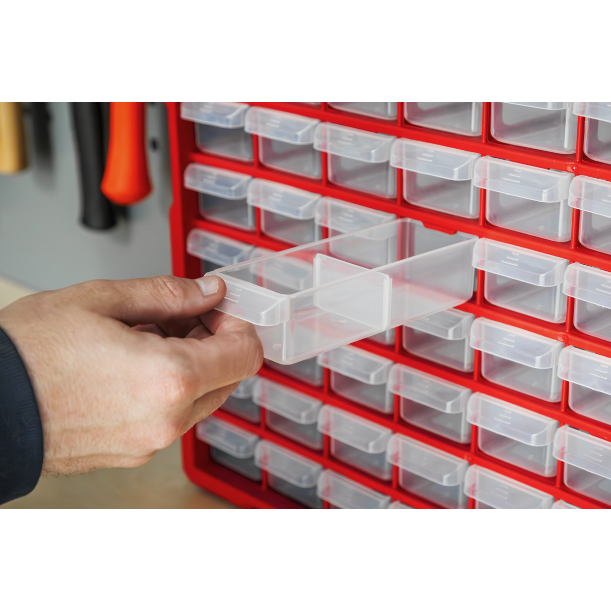 60 Drawer Cabinet Box - Red/Black | APDC60R | Sealey