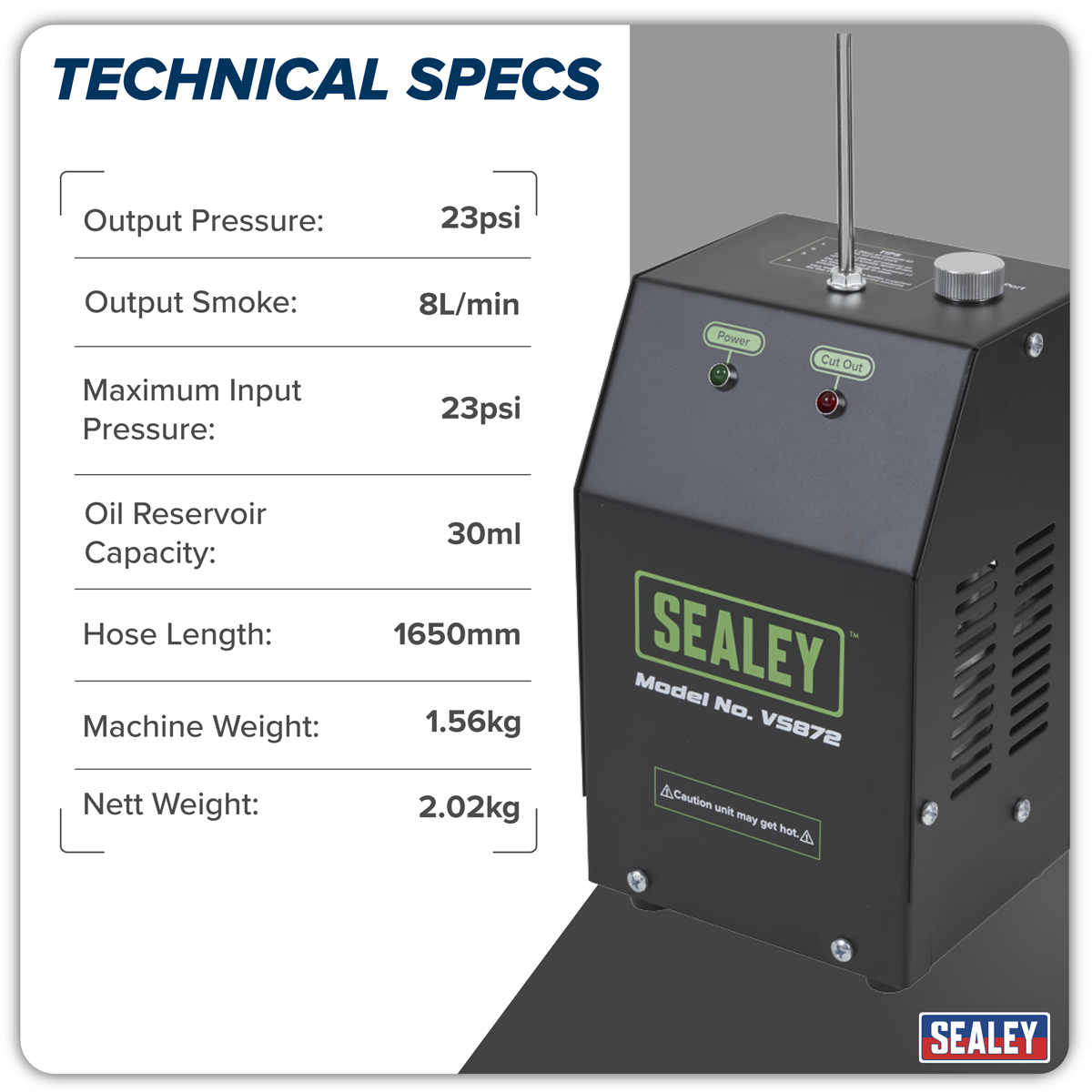 Leak Detector - Smoke Diagnostic Tool | VS872 | Sealey