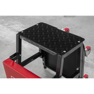 Mechanic's Utility Seat & Step Stool | SCR16 | Sealey