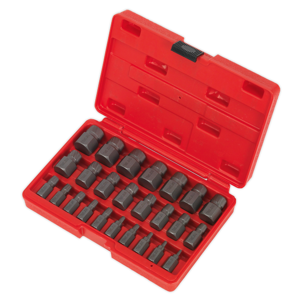 25pc Multi-Spline Screw Extractor Set | AK8182 | Sealey