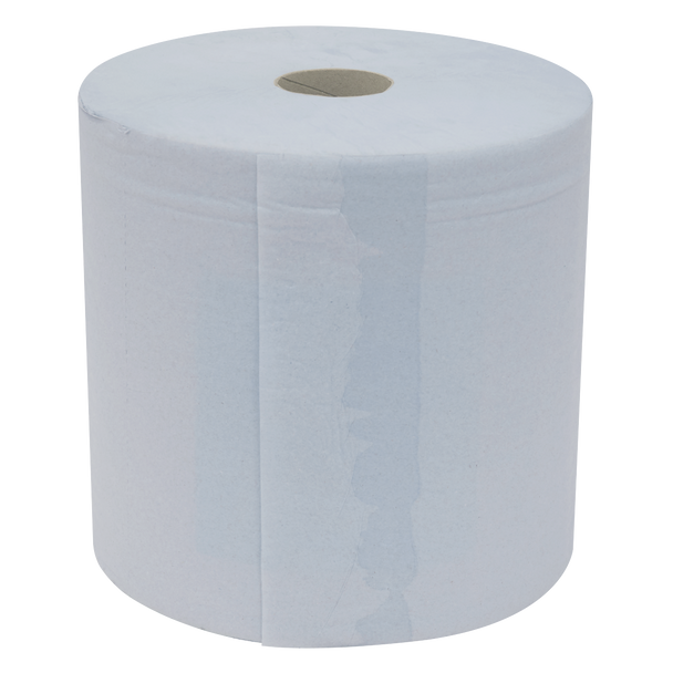 2-Ply Blue Wiper Roll 400m x 260mm - Pack of 2 | BLU400 | Sealey