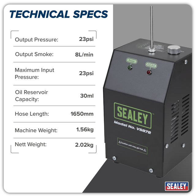 Leak Detector - Smoke Diagnostic Tool | VS872 | Sealey