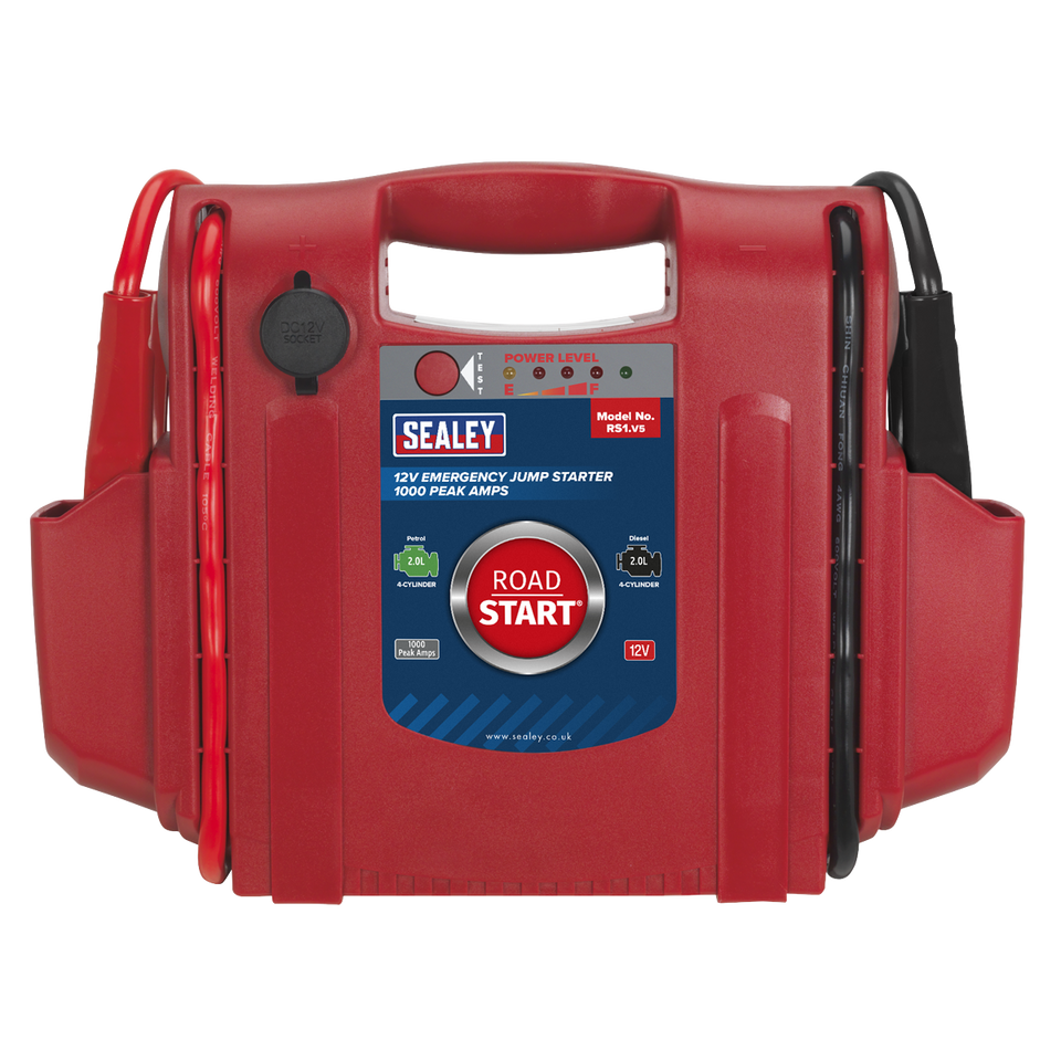 1000A 12V RoadStart® Emergency Jump Starter | RS1 | Sealey