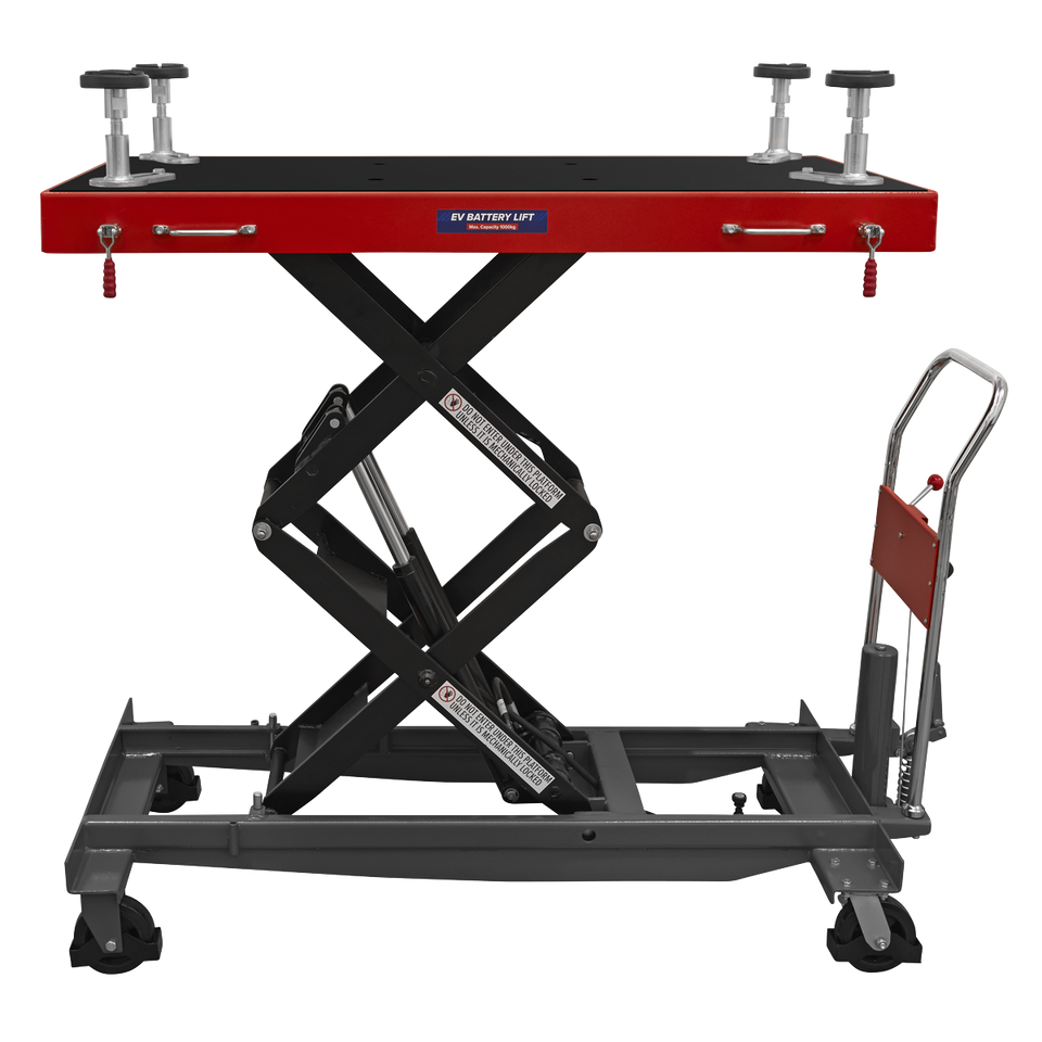 High Lift EV Battery Lift/Hydraulic Platform Truck 1000kg Capacity ...