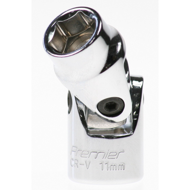 Universal joint socket 3/8"dr 11mm (6pt) [AK2710.V3-02] - SEALEY