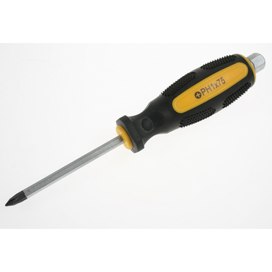 Screwdriver hammer through ph1x75mm [S0754.09] - SEALEY