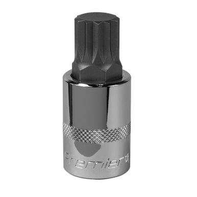 Spline Socket Bit M18 1/2"Sq Drive | SBS019 | Sealey