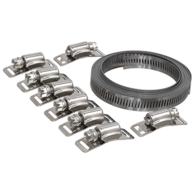 Hose Clip Set Self-Build 12.7mm Band Width | JC972 | Sealey