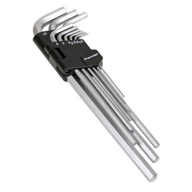 9pc Extra Long Hex Key Set | AK7137 | Sealey