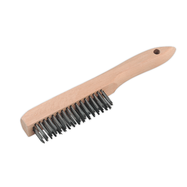Engineer's Wire Brush with Steel Fill | WB02 | Sealey