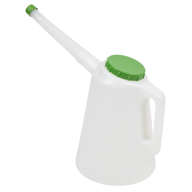 Oil Container with Green Lid & Flexible Spout 3L | JDL3G | Sealey