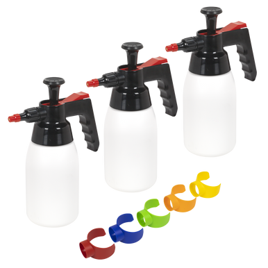 Premium Pressure Solvent Sprayers 1L and Colour Coded Caps Combo ...