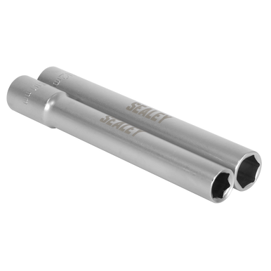 Extra-Deep Socket Set 10 & 12mm 2pc 3/8” Sq Drive | SX1012 | Sealey