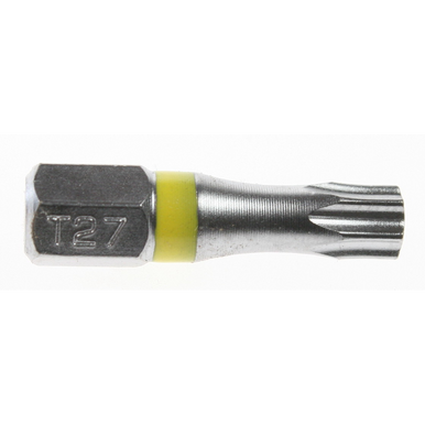 Trx-star bit t27 25mml 'yellow' (impact grade) [AK64903.V2-19] - SEALEY