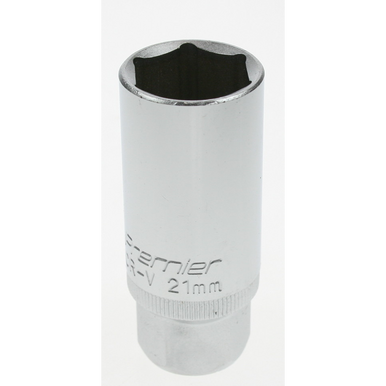 Spark plug socket 3/8"dr 21mm (lsa) [AK692.V4-43] - SEALEY