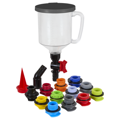 Master Engine Oil Funnel Filling Kit 15pc | VS7107 | Sealey