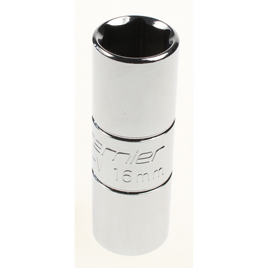 Spark plug socket 1/2"dr 16mm (mirror finish) [AK7955V2.103] - SEALEY