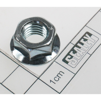 Flange nut serrated m10 zinc (single) [FN10.S] - SEALEY