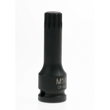 Impact spline socket 1/2"dr m16 (76mml) [SX052-05] - SEALEY