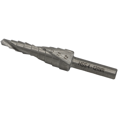 HSS 4341 Step Drill Bit 4-12mm Spiral Flute [AK4749-01] - SEALEY