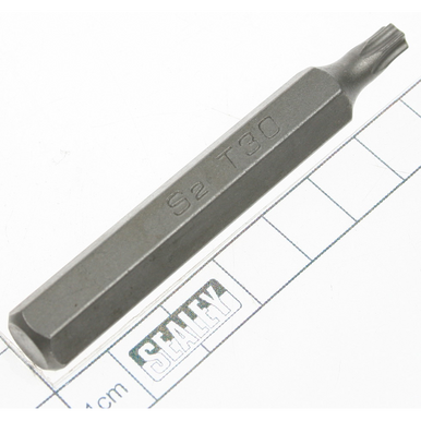 Star bit (t30) 10mm shank 75mm long (so) [AT01214] - SEALEY