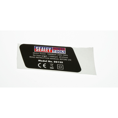 Name plate [SG125.36] - SEALEY