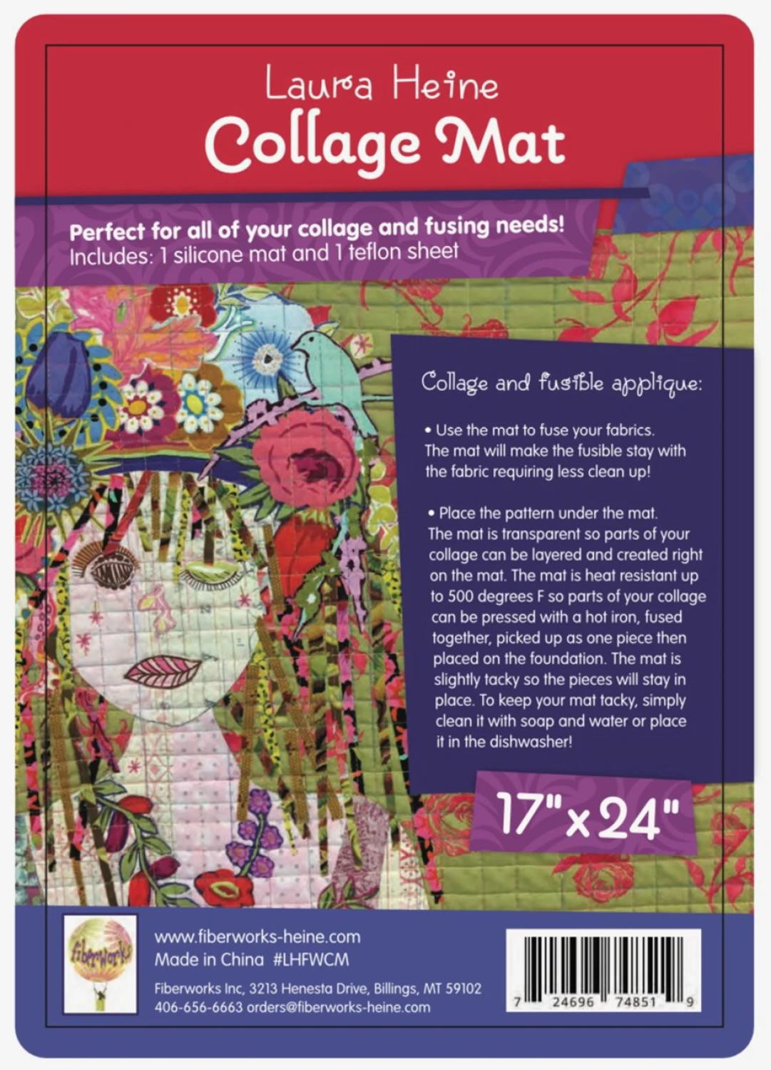 Laura Heine Collage Mat - Primitive Gatherings Quilt Shop