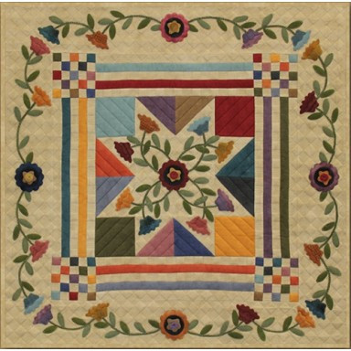 Night Star- Red Version PRI-592 - Primitive Gatherings Quilt Shop
