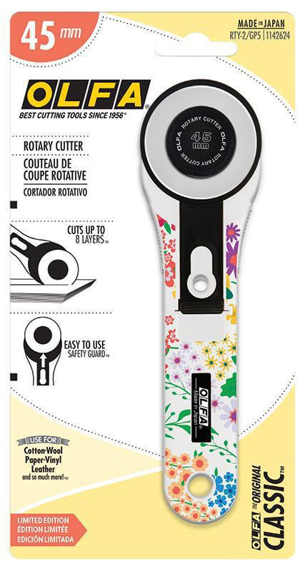 Olfa 45mm Rotary Cutter RTY-2/G Bloom - Primitive Gatherings Quilt Shop