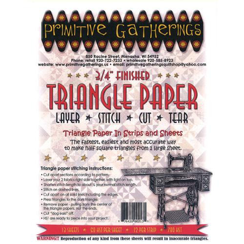 3/4" Triangle Paper by Primitive Gatherings PRI-213 - Primitive ...