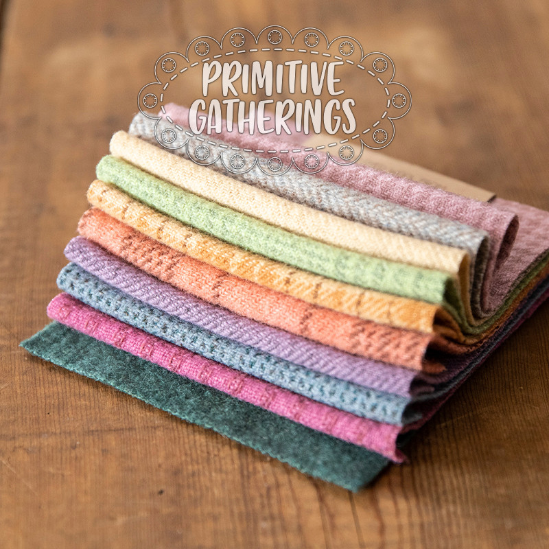 5" Pastel Texture Wool Charms