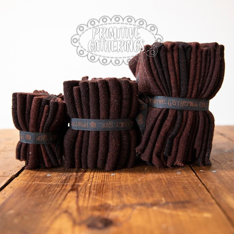 Walnut Wool Texture Bundle - Primitive Gatherings Quilt Shop