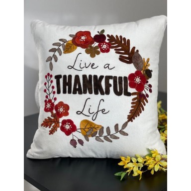 Thankful Life Pillow Pattern DOWNLOAD - Primitive Gatherings Quilt Shop