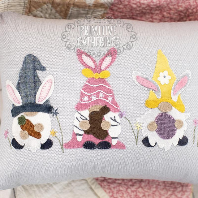 Hoppy Gnomes PRI-2106 - Primitive Gatherings Quilt Shop