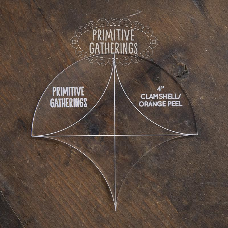 Clamshell/Orange Peel Template - Primitive Gatherings Quilt Shop