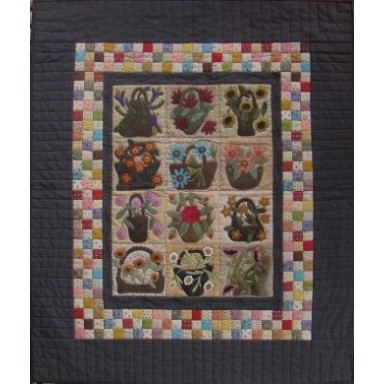 Lisa's Flower Garden PRI-316 - Primitive Gatherings Quilt Shop