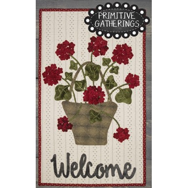 Summer Welcome Banner PRI-670 - Primitive Gatherings Quilt Shop
