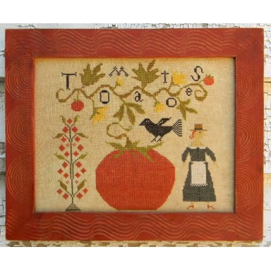 Tomato Season Cross Stitch Pattern