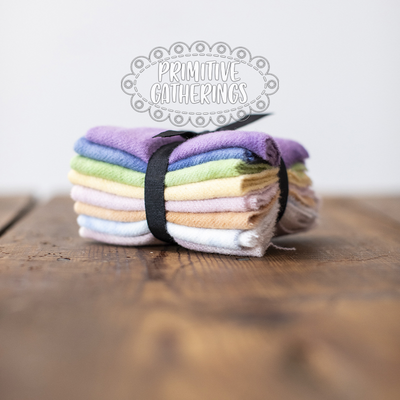 Pastel Wool Bundle - Primitive Gatherings Quilt Shop