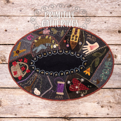 Everyday Crazy Table Mat PRI-477 - Primitive Gatherings Quilt Shop